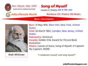 Song of Myself Summary by Walt Whitman by Walt Whitman
